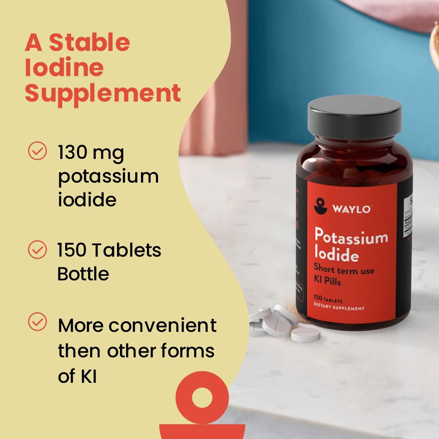 KI Potassium Iodide Tablets 130mg - 150 Tablets | Buy Now with Express ...