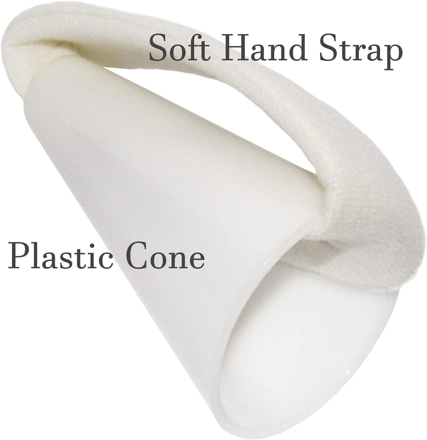 Plastic Hand Cone with Strap - White | Rehabilitation Advantage | Buy ...