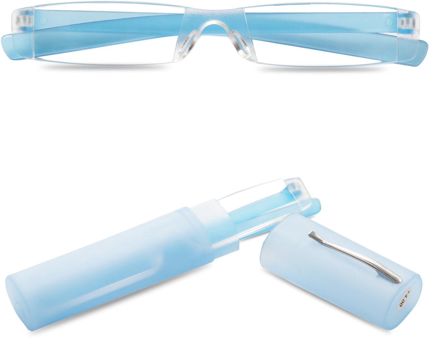 VEVESMUNDO Rimless Reading Glasses Set for Men & Women - 5 Piece Mini ...