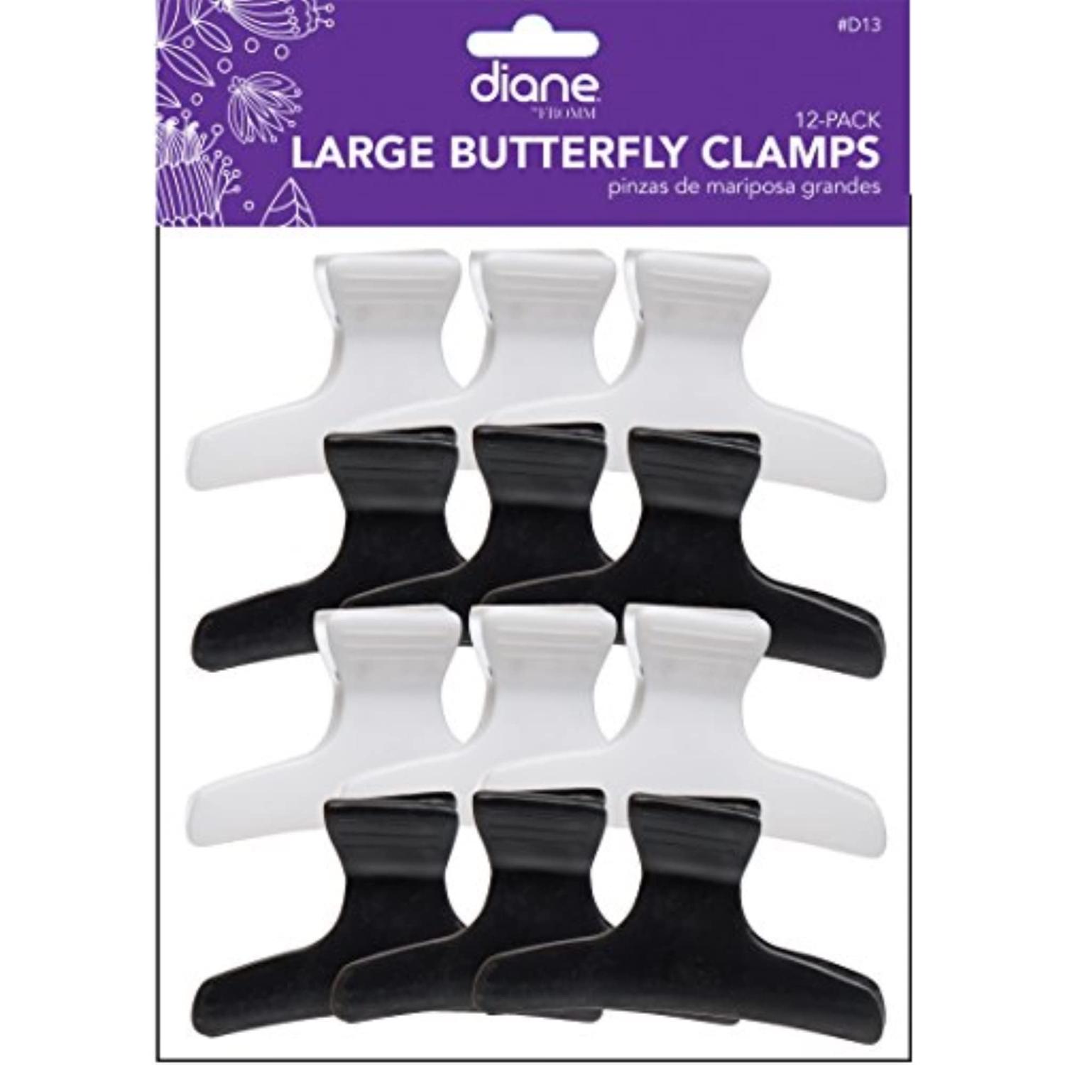 Diane Large Butterfly Clips 12/bag - 2 Pack: Stylish Hair Accessories ...