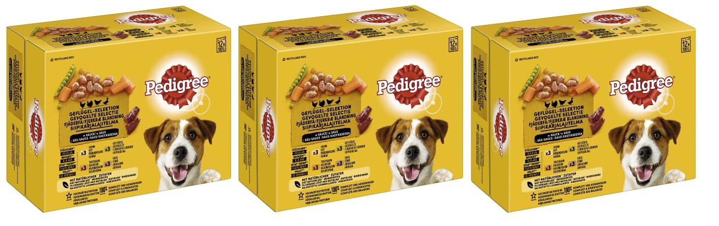Pedigree Multipack Adult Poultry Selection (4 Varieties in Sauce ...