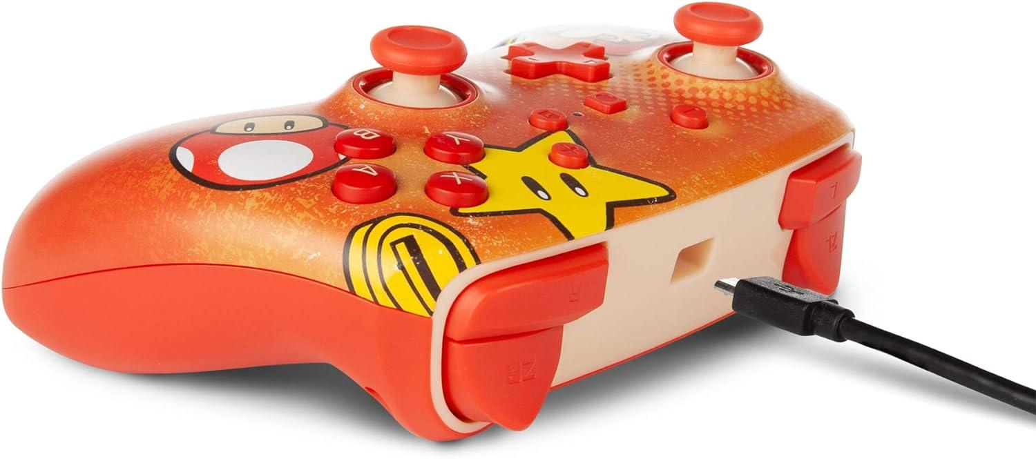 PowerA Mario Vintage Wired Controller for Nintendo Switch | Enhanced ...