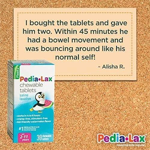 Fleet Pedia-Lax Watermelon Chewable Laxative Tablets - 30 Count | Buy ...