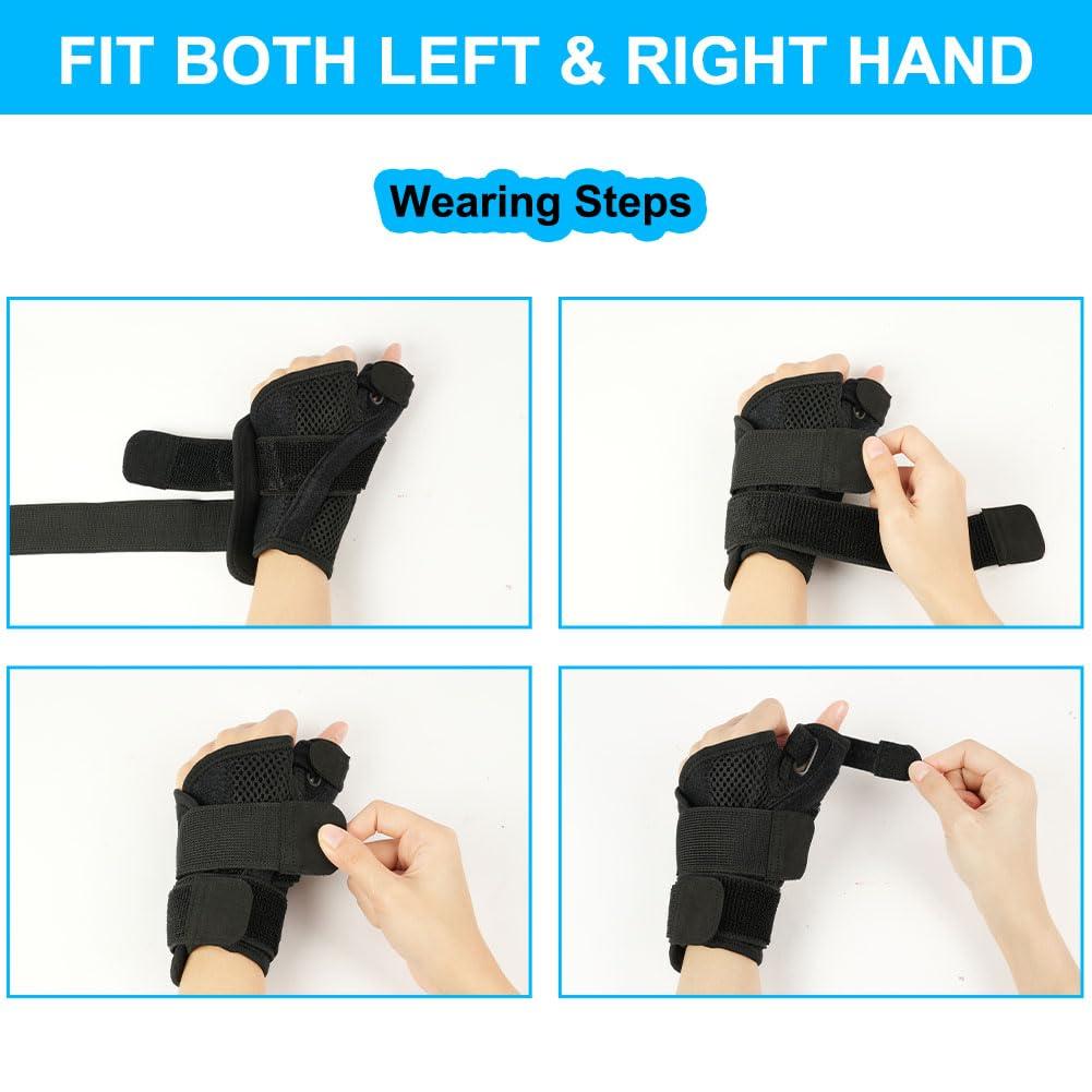 ACWOO Thumb Splint Brace - Adjustable Support for Arthritis, Tendonitis ...
