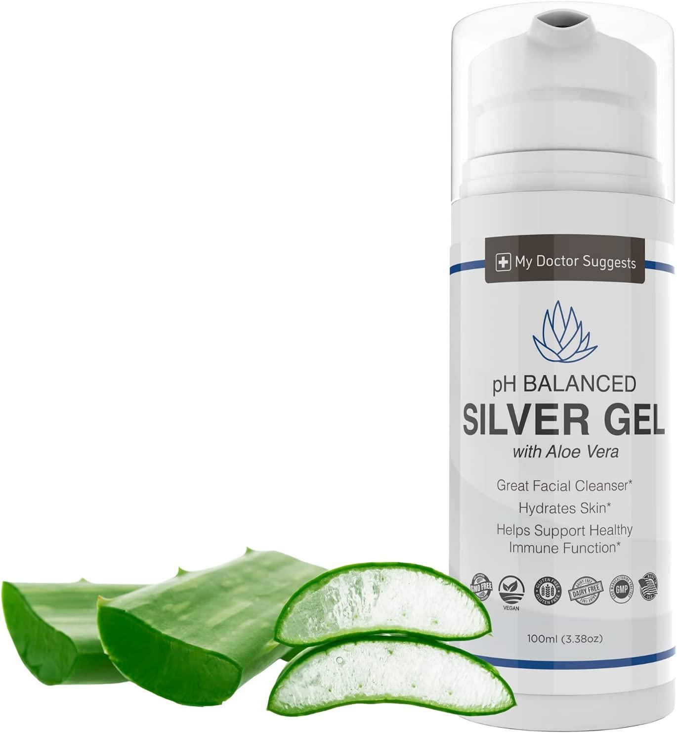 Colloidal Silver Gel with Aloe Vera | Strong 30ppm Formula | pH ...