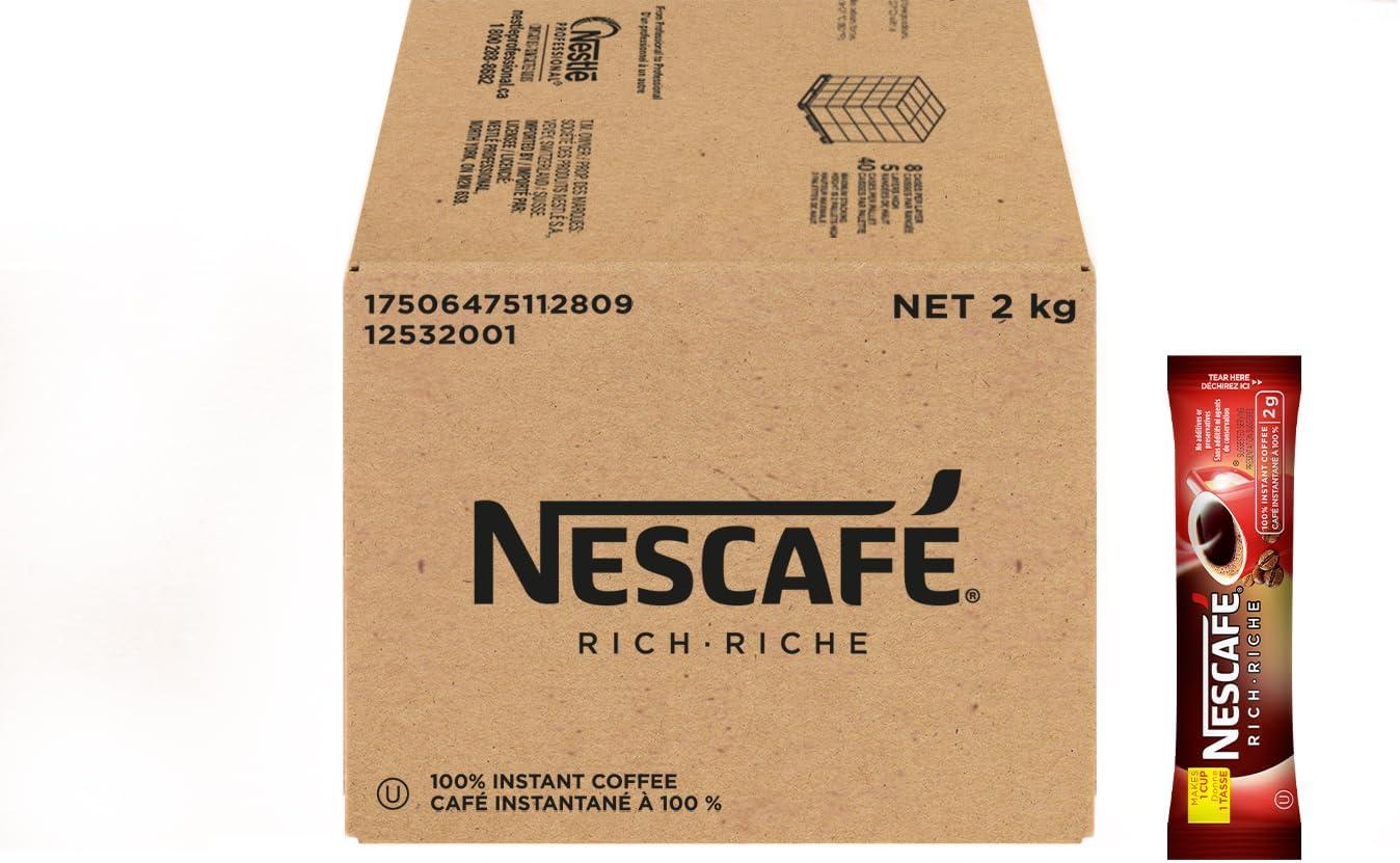 NESCAFE Rich Instant Coffee Single Serve Instant Coffee Packets 2kg ...
