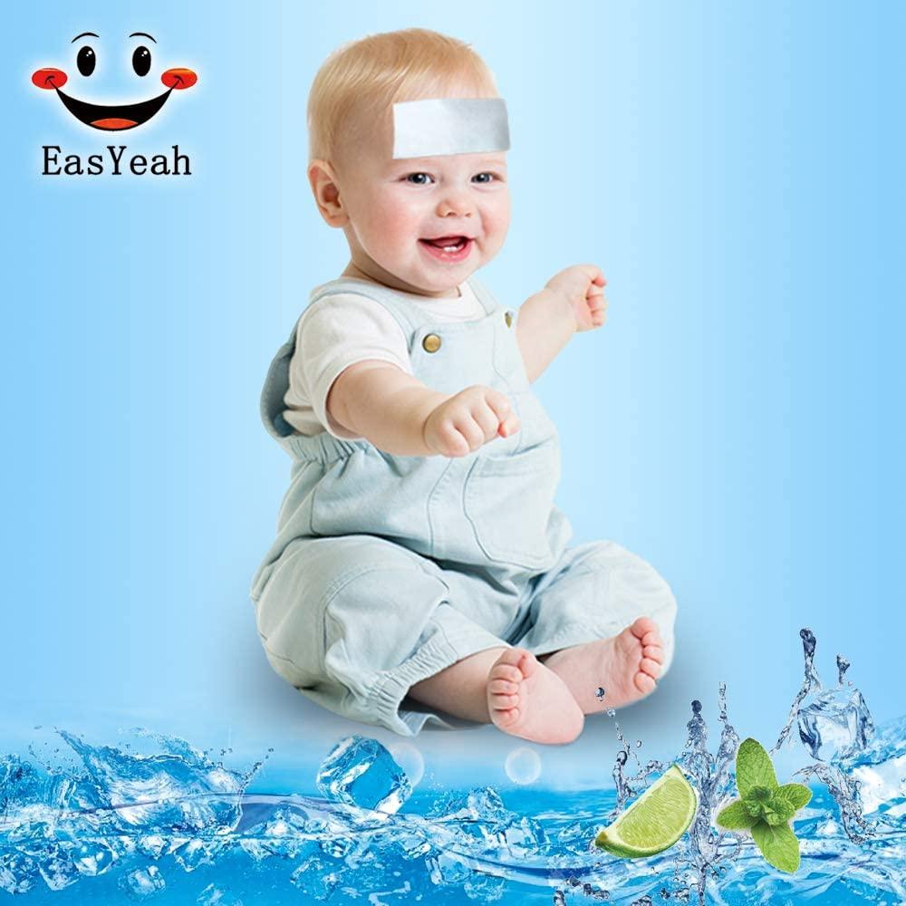 12 Sheets Cooling Patches for Fever Discomfort & Pain Relief, Cooling ...