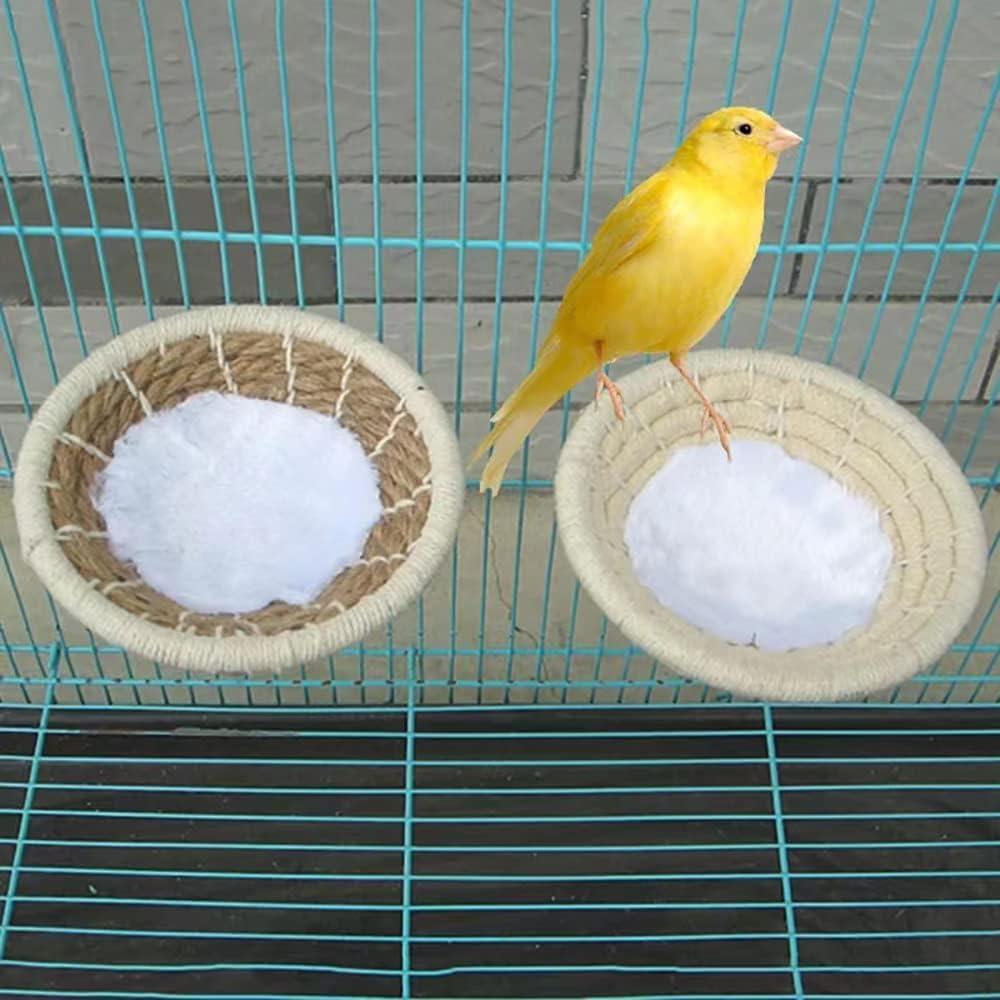 Bird Cage Nest Cotton Weave Hemp Rope Bird House Bed Hatching Nesting ...