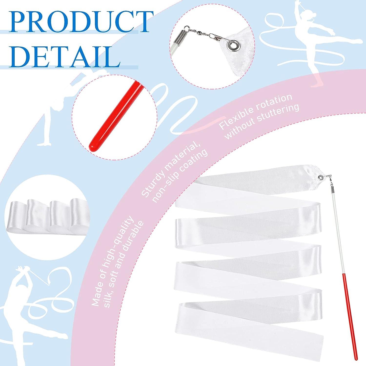 HyDren White Gymnastics Ribbon Dancing Streamers Set - 6 Pieces | Buy ...