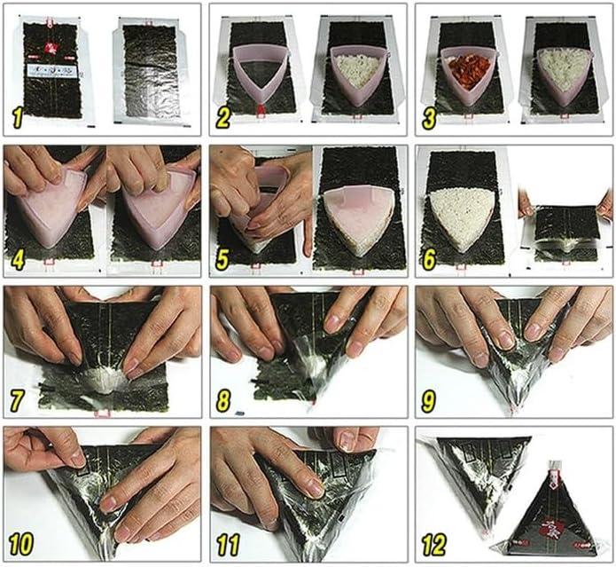 50 Sheets Myungga Onigiri Nori Sushi Rice Ball Triangle Seaweed ...