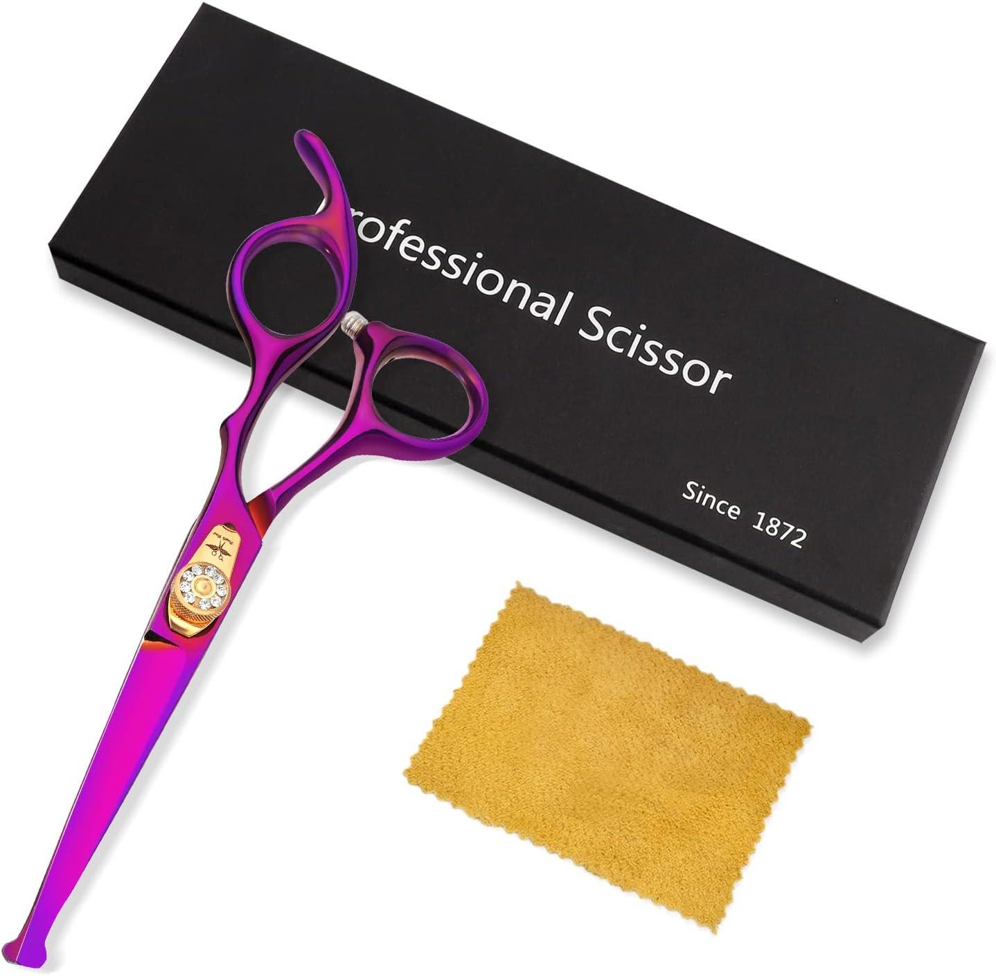 PURPLEBIRD Kids Safety Hairdressing Scissors 6 Inch - Professional ...