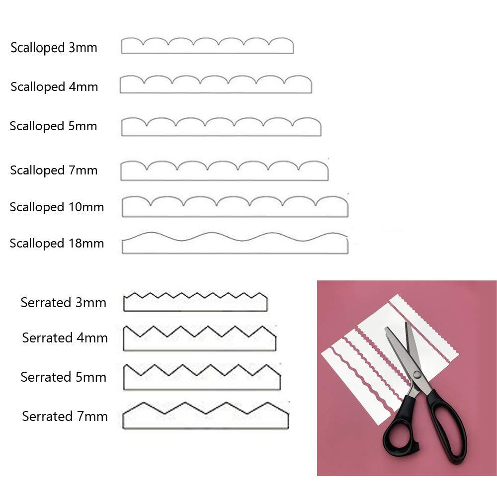 Stainless Steel Fabric Paper Pinking Craft Scissors - Zig Zag Serrated ...