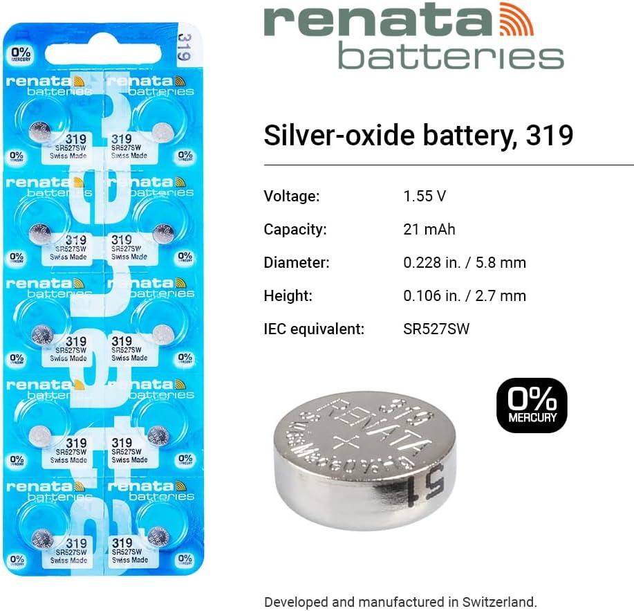 Buy Rayovac 319 Watch Coin Cell Battery - Renata | International ...