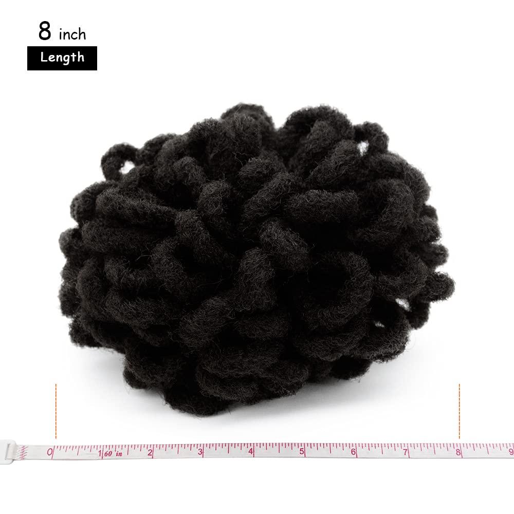 Dreadlocks Bun Afro Puff Drawstring Ponytail Hair Chignon for Black ...