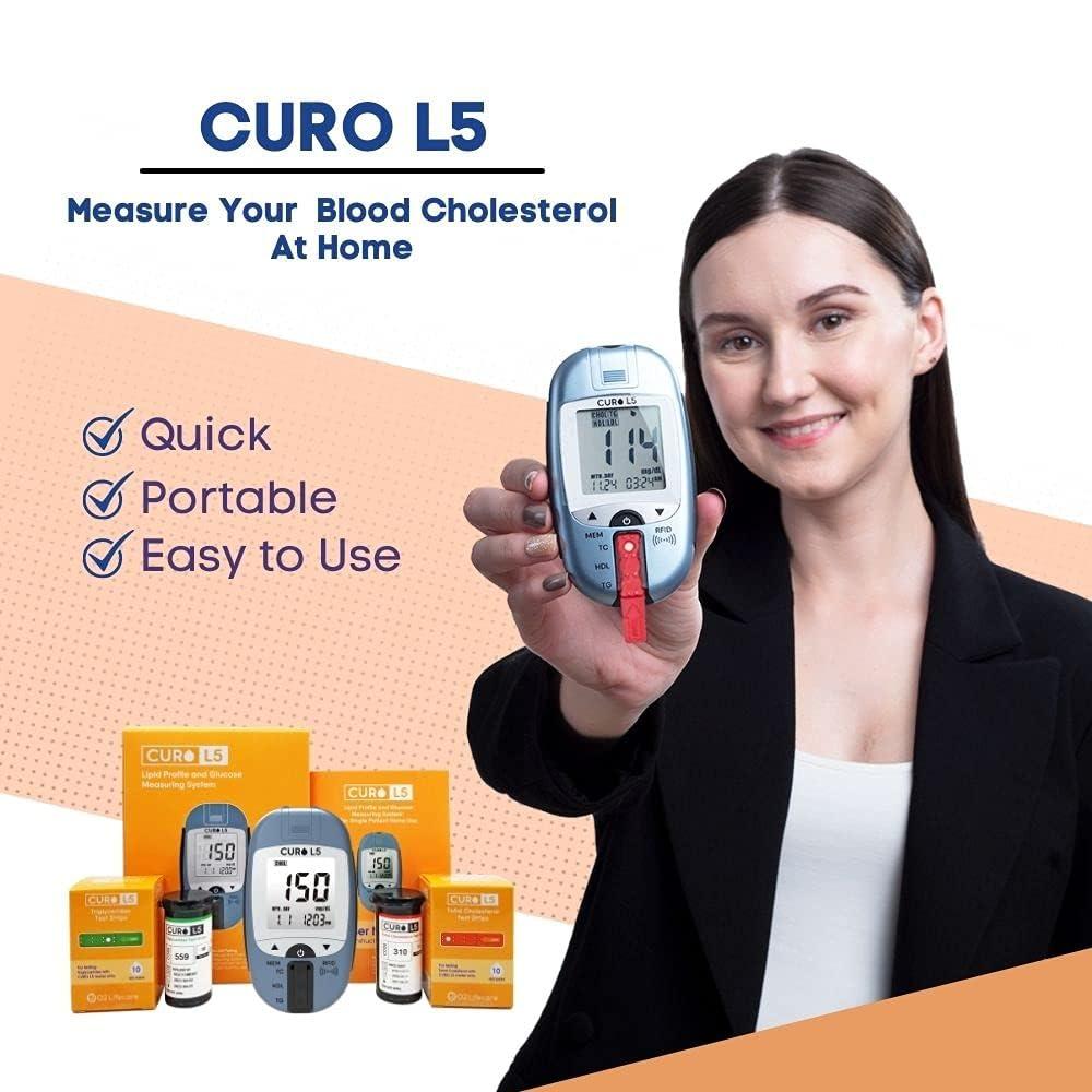 Home Blood Cholesterol Test Kit - Total Cholesterol & Triglycerides ...