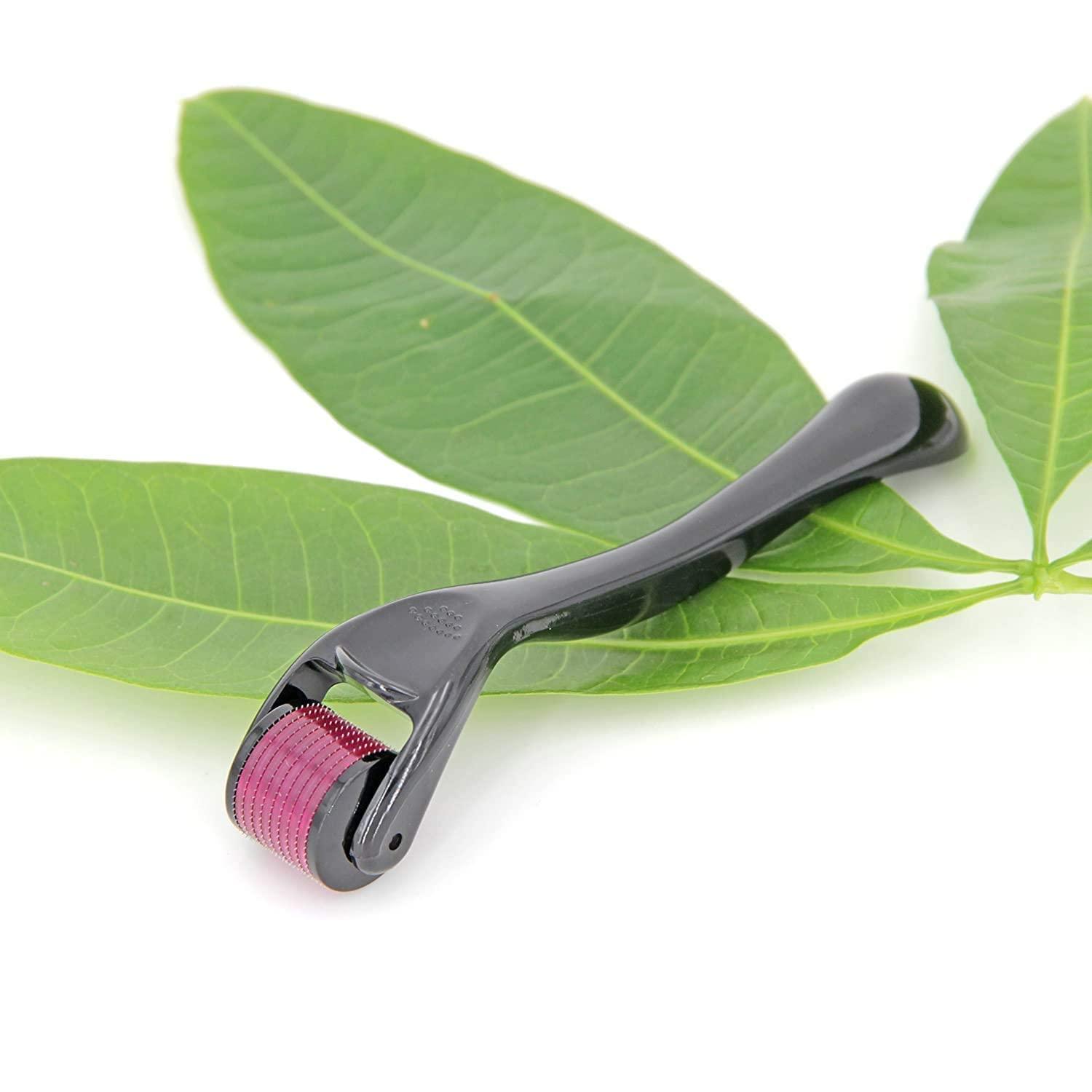 Derma Roller Titanium Microneedle Roller for Face - 540 Micro Needles ...