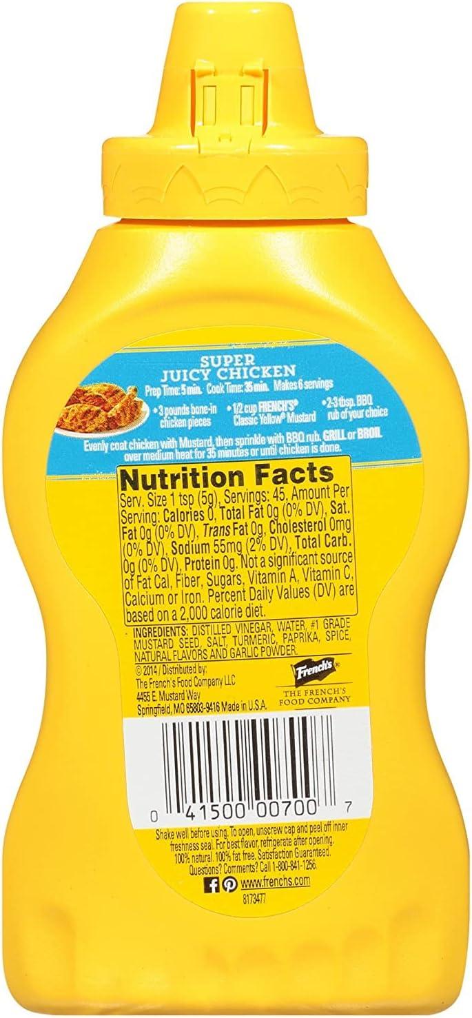 French's Classic Yellow Mustard 226g - Pack of 1 | Buy Now with Express International Delivery ...