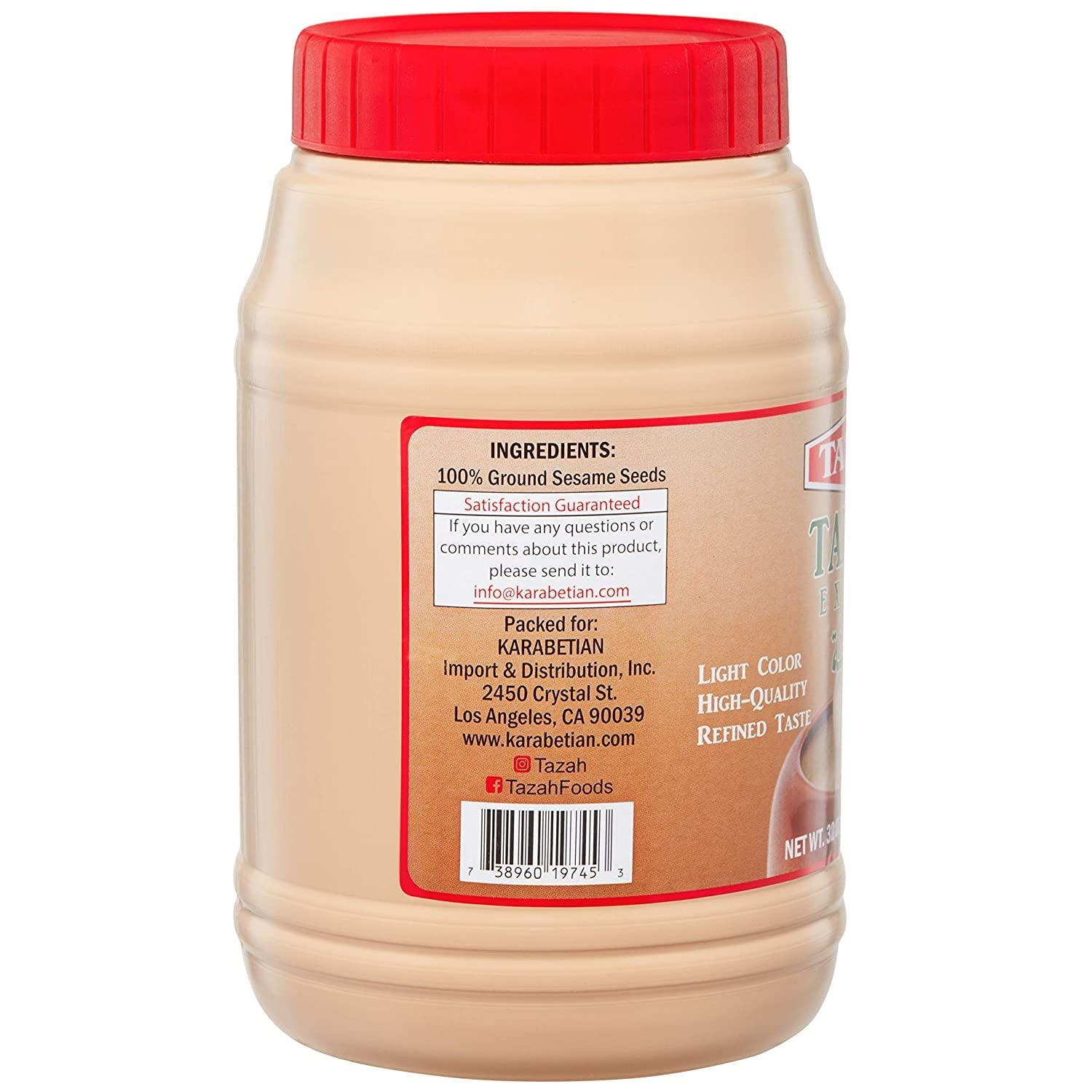 Organic Tahini 4lb - Premium Quality Sesame Seed Paste (Pack of 2 ...