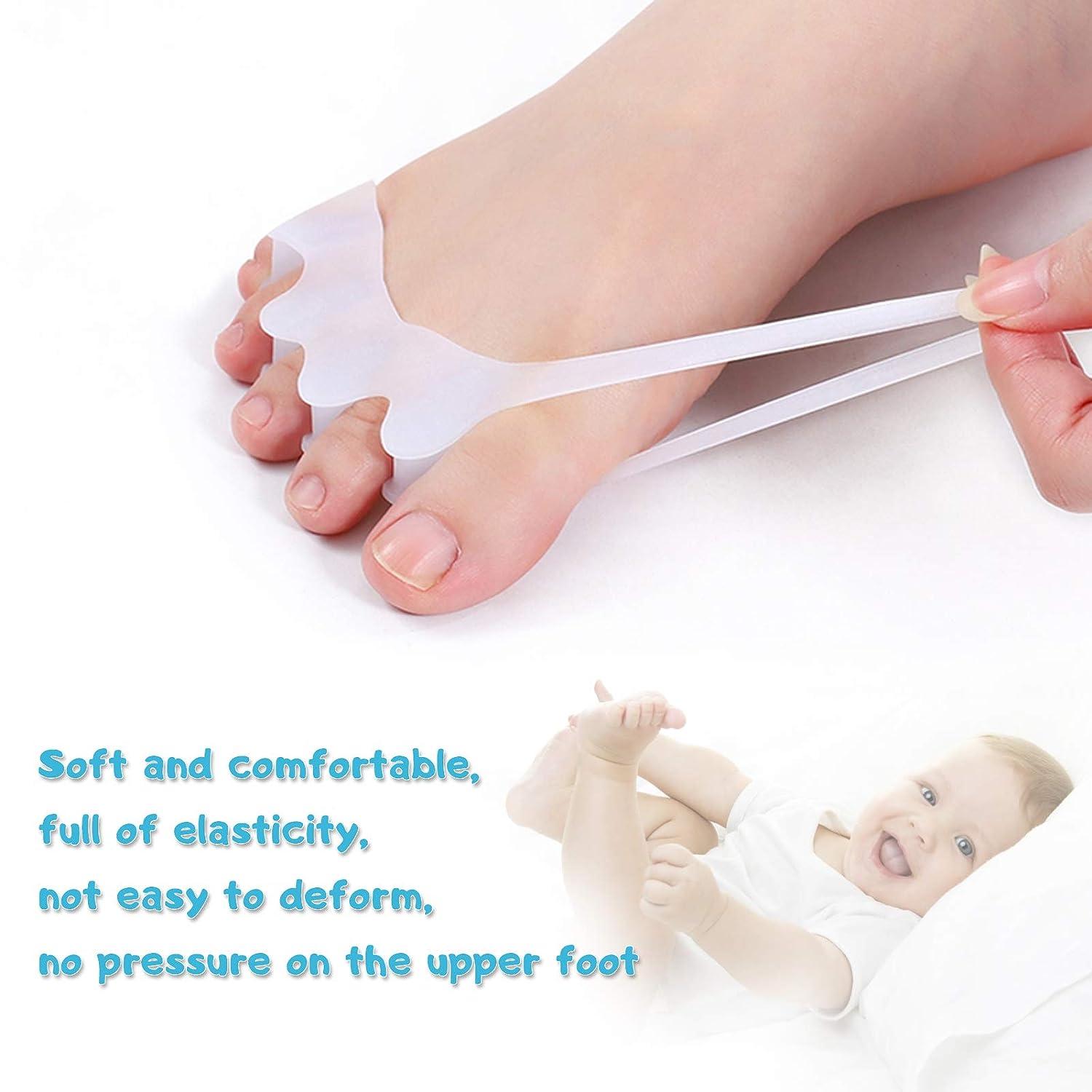 ERSANLI Children's Gel Toe Separator & Bunion Corrector - White, 2 Pcs ...