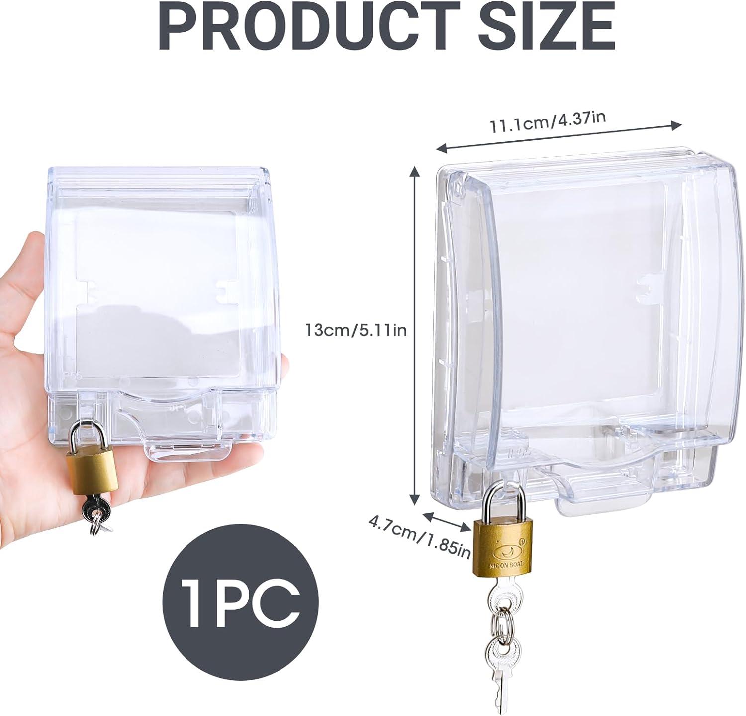 Socket Cover Box with Lock Lockable Baby Safety Plug Socket Childproof ...