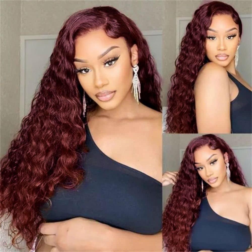 red wavy weave