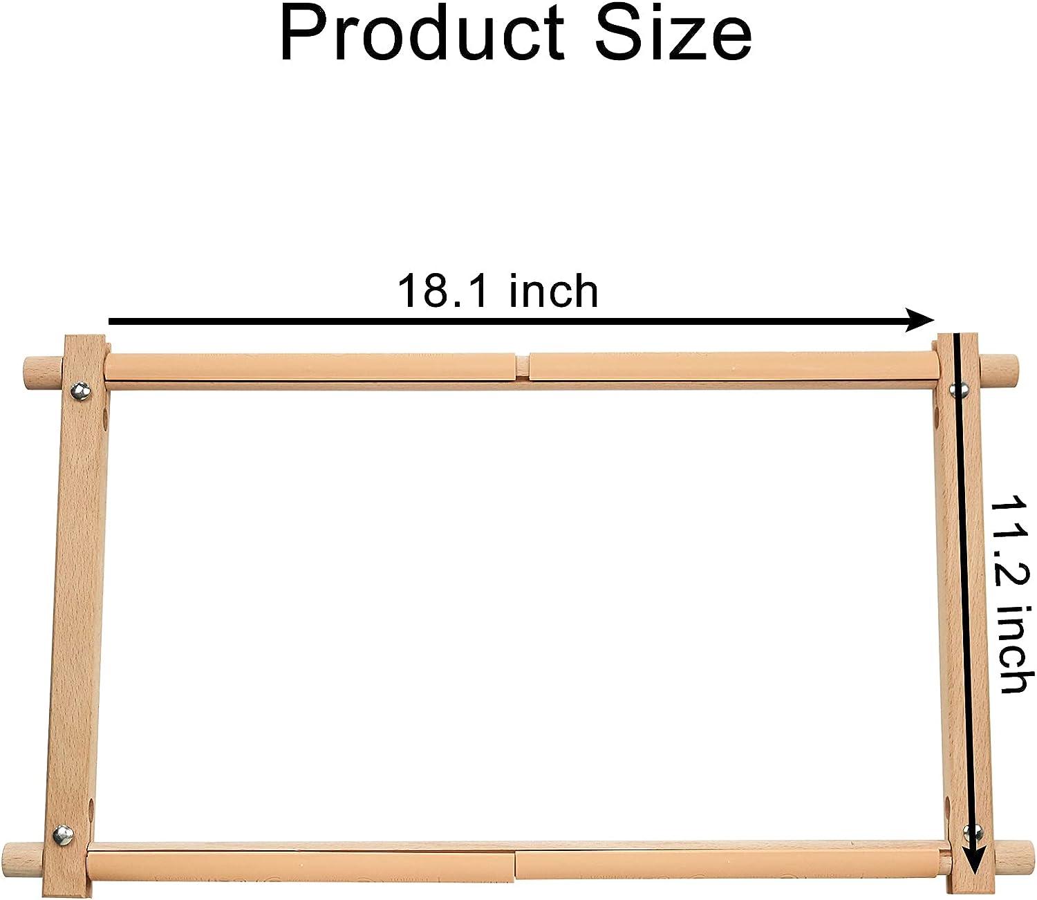 Beech Wood Cross Stitch Scroll Frame for Large Projects (11.2'' x 18.1 ...