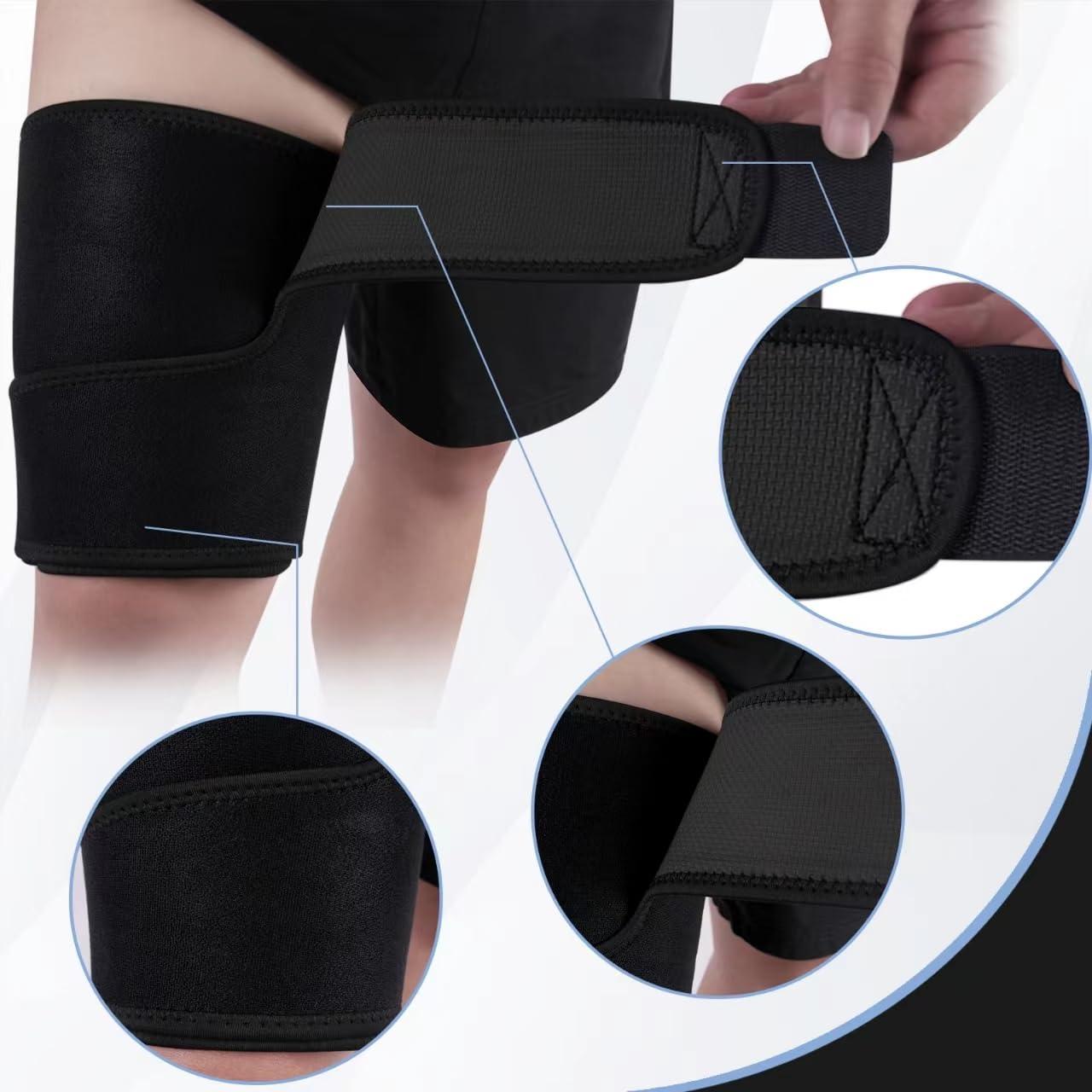 Buy Hamstring Compression Sleeve | Thigh Brace for Groin & Quadricep ...