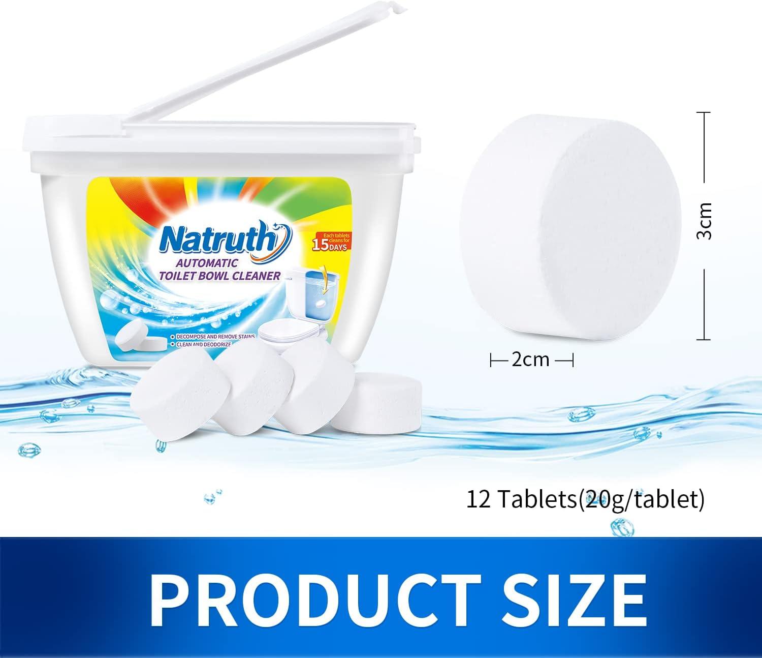 NATRUTH 20G*12 Automatic Toilet Cleaner Tablets - Deep Clean Toilet ...