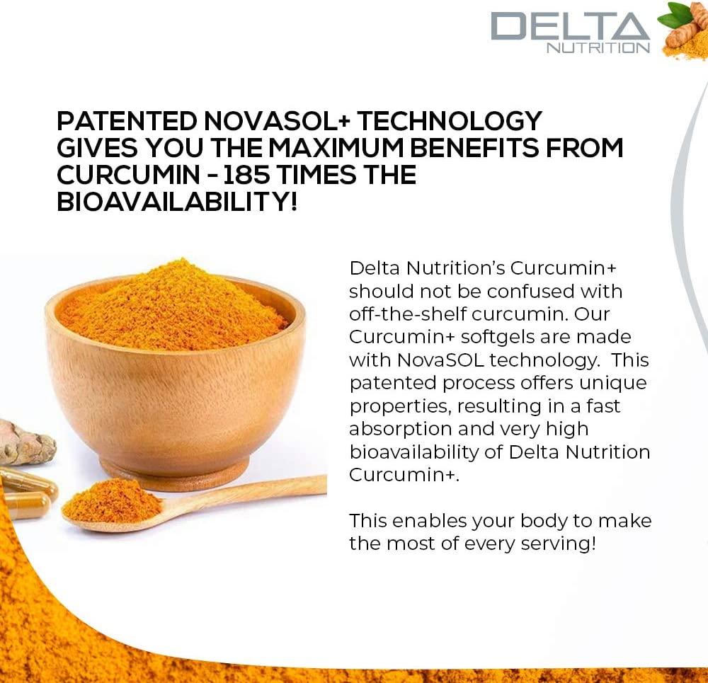 Delta Nutrition Curcumin+ with NovaSOL Liquid Micelle Technology ...