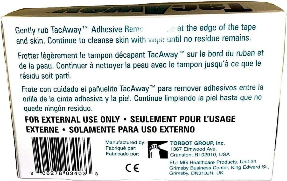 Skin-Tac-H Adhesive TacAway Remover Wipes - 50 Count Pack | Buy Now ...