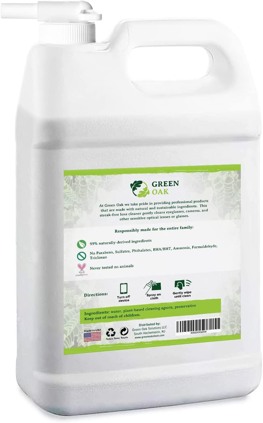 Green Oak Professional Lens Cleaner Refill - 1 Gallon (128 Fl Oz) | For ...