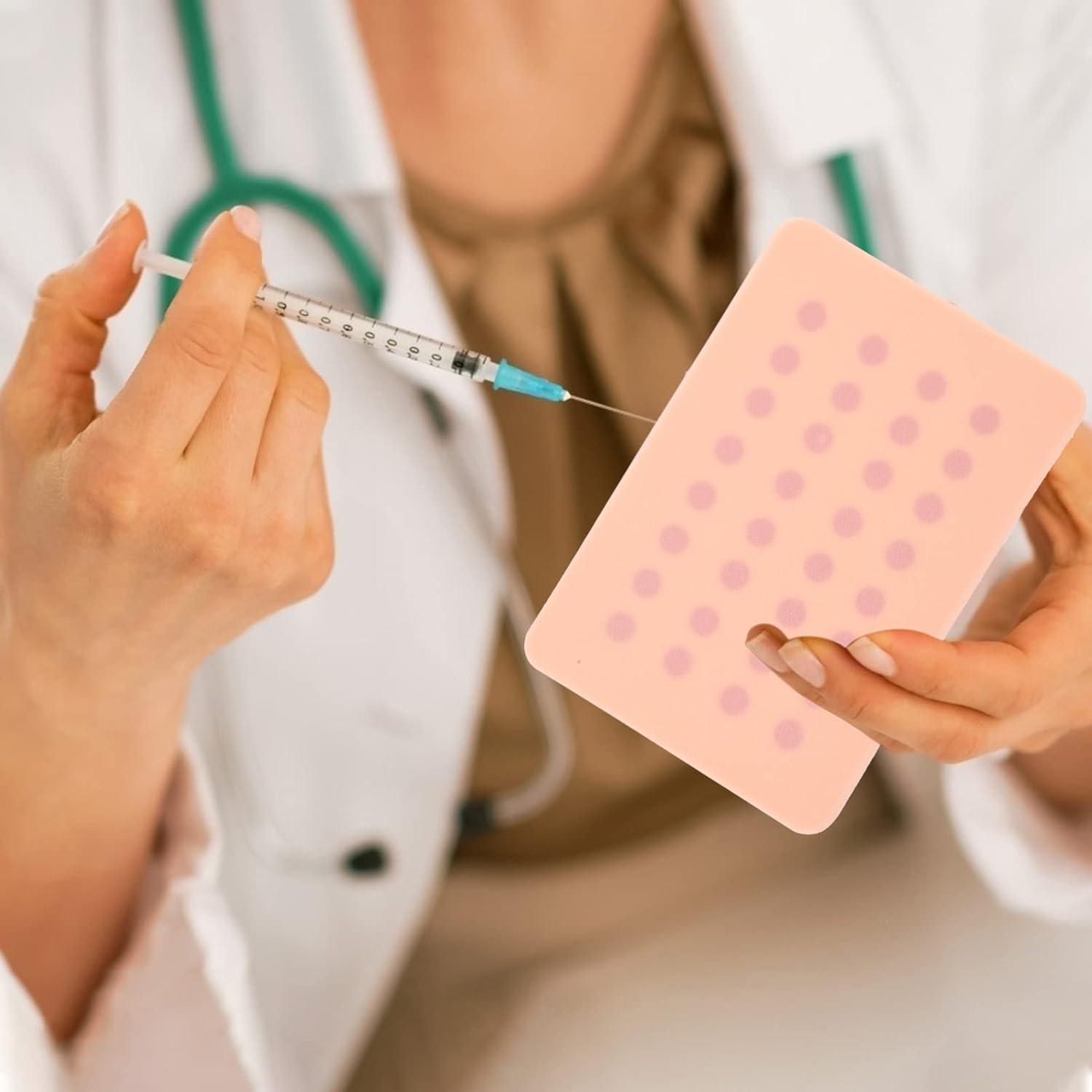 Silicone Practice Pad Set | Subcutaneous Nursing Model with Injection ...