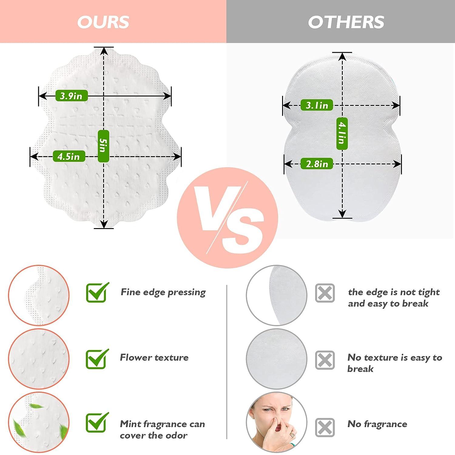 100Pcs Disposable Underarm Sweat Pads for Men and Women - Armpit Dress ...