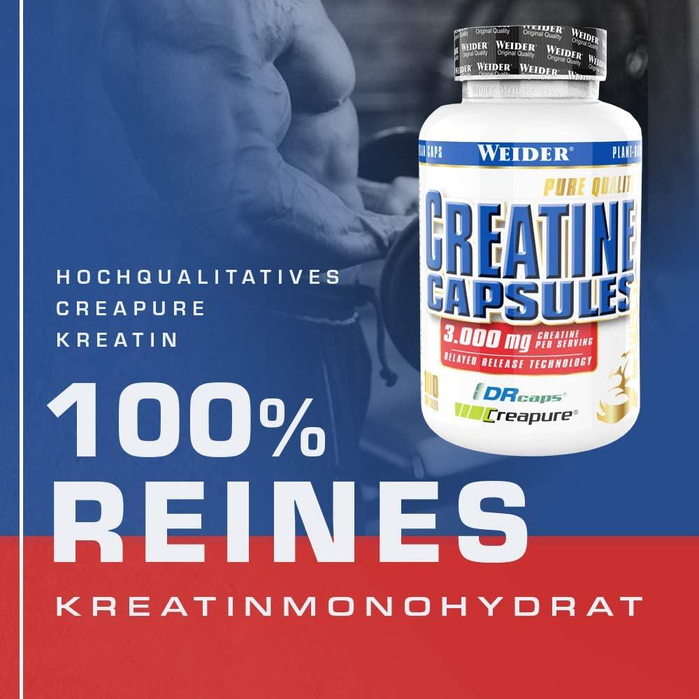 WEIDER Creatine Capsules - Premium Creapure Creatine Monohydrate for ...