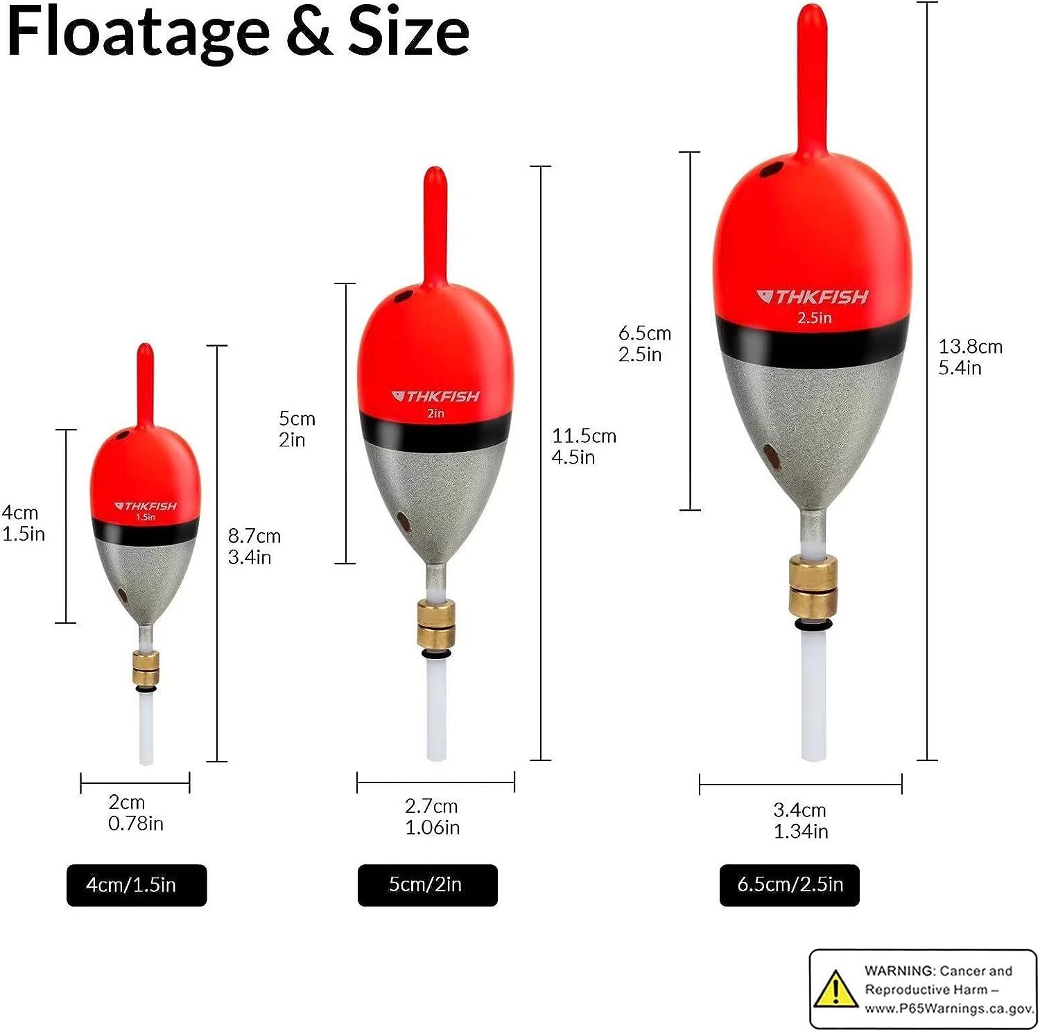 THKFISH Slip Bobbers for Fishing - Balsa Bobbers for Steelhead Fish ...