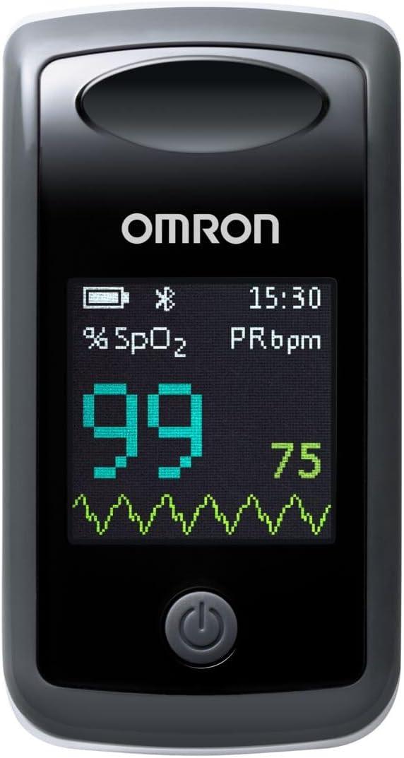 Omron P300 Intelli IT Fingertip Pulse Oximeter - Bluetooth Enabled, SpO2 Monitor for Blood ...