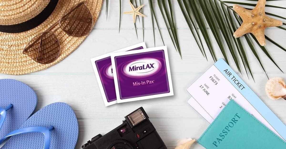 MiraLAX Laxative Powder 10 Count Mix-In Packs for Gentle Constipation ...