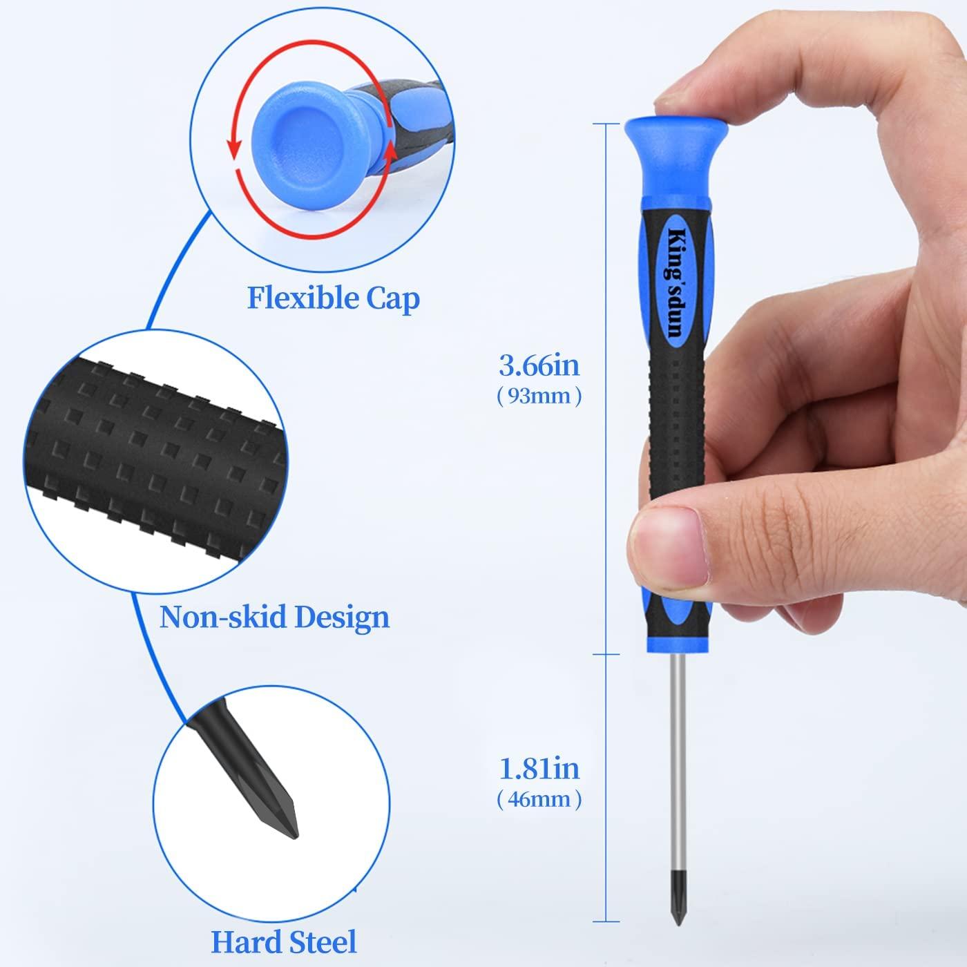 Precision Eyeglass Repair Kit with Screwdriver Set, Nose Pads, Retainer ...