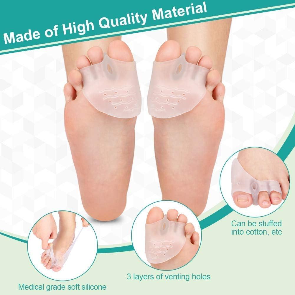 Gel Toe Separators & Stretcher Kit - 2 Pairs for Bunion Relief ...