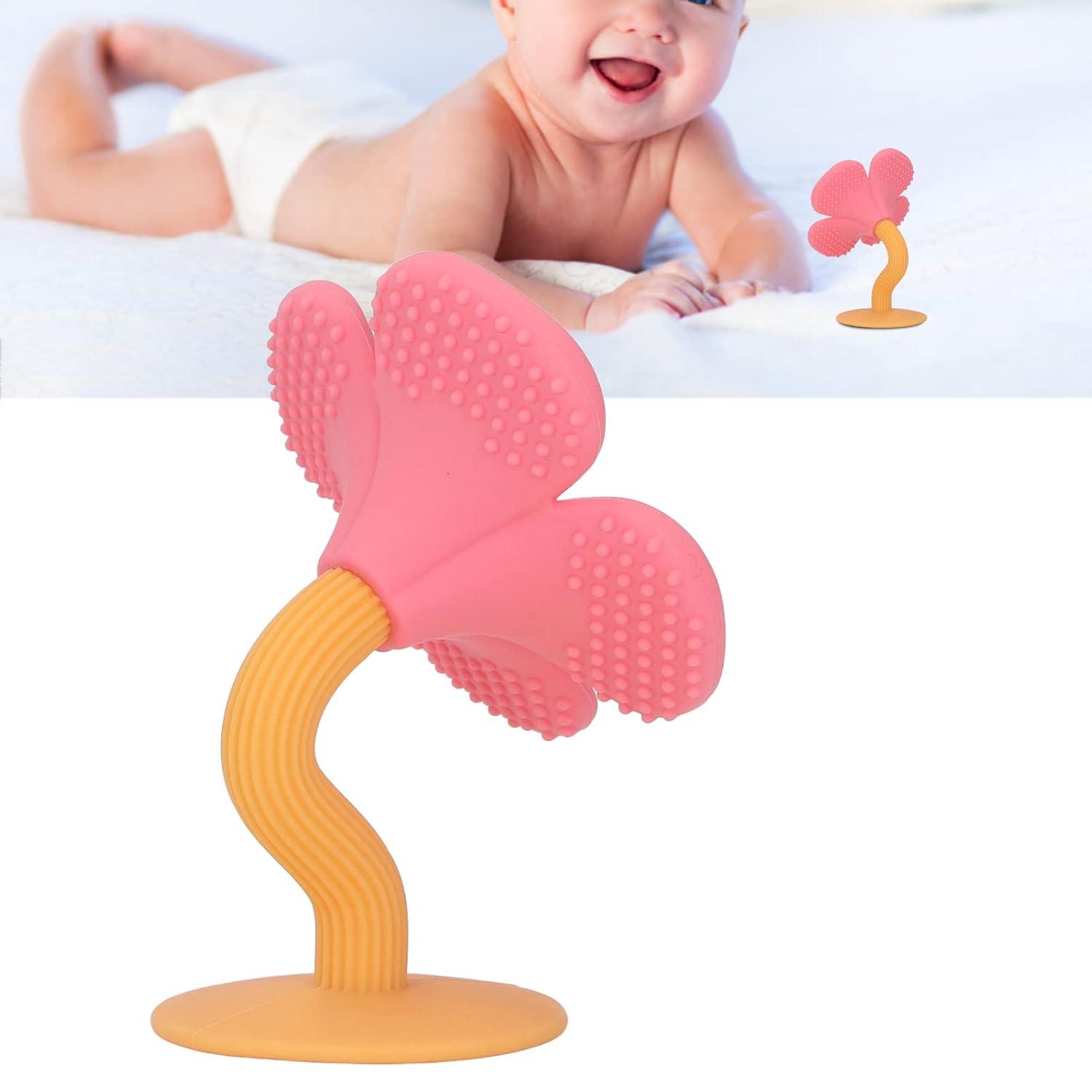 Unique Cherry Pink Baby Teether Toy - High Temperature Resistant & Easy ...