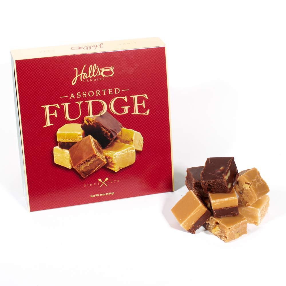 Hall's Assorted Fudge 1 Pound - Delicious Variety of Gourmet Fudge ...