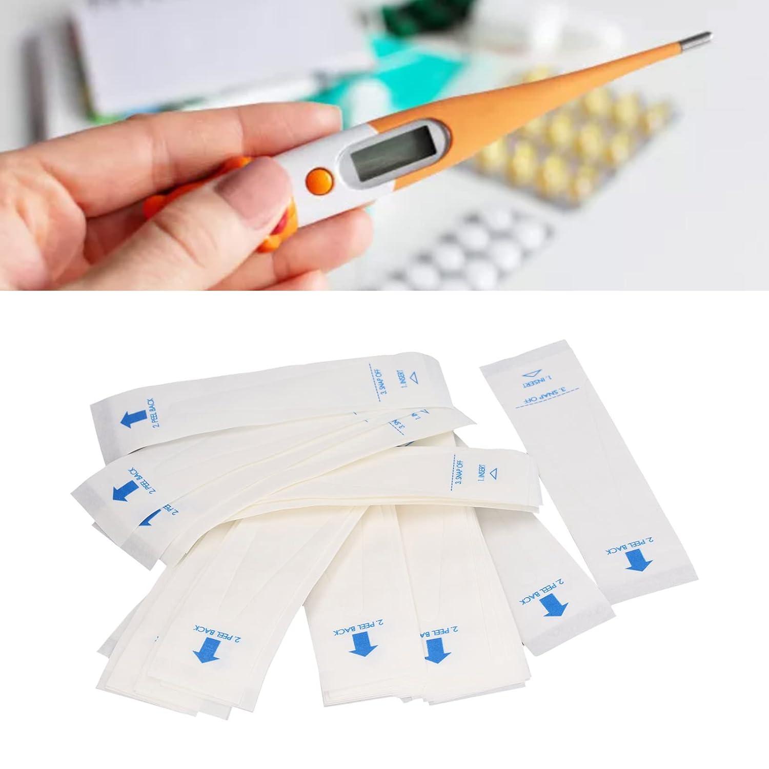 100 Pcs Digital Thermometer Probe Covers Universal Disposable Safe ...
