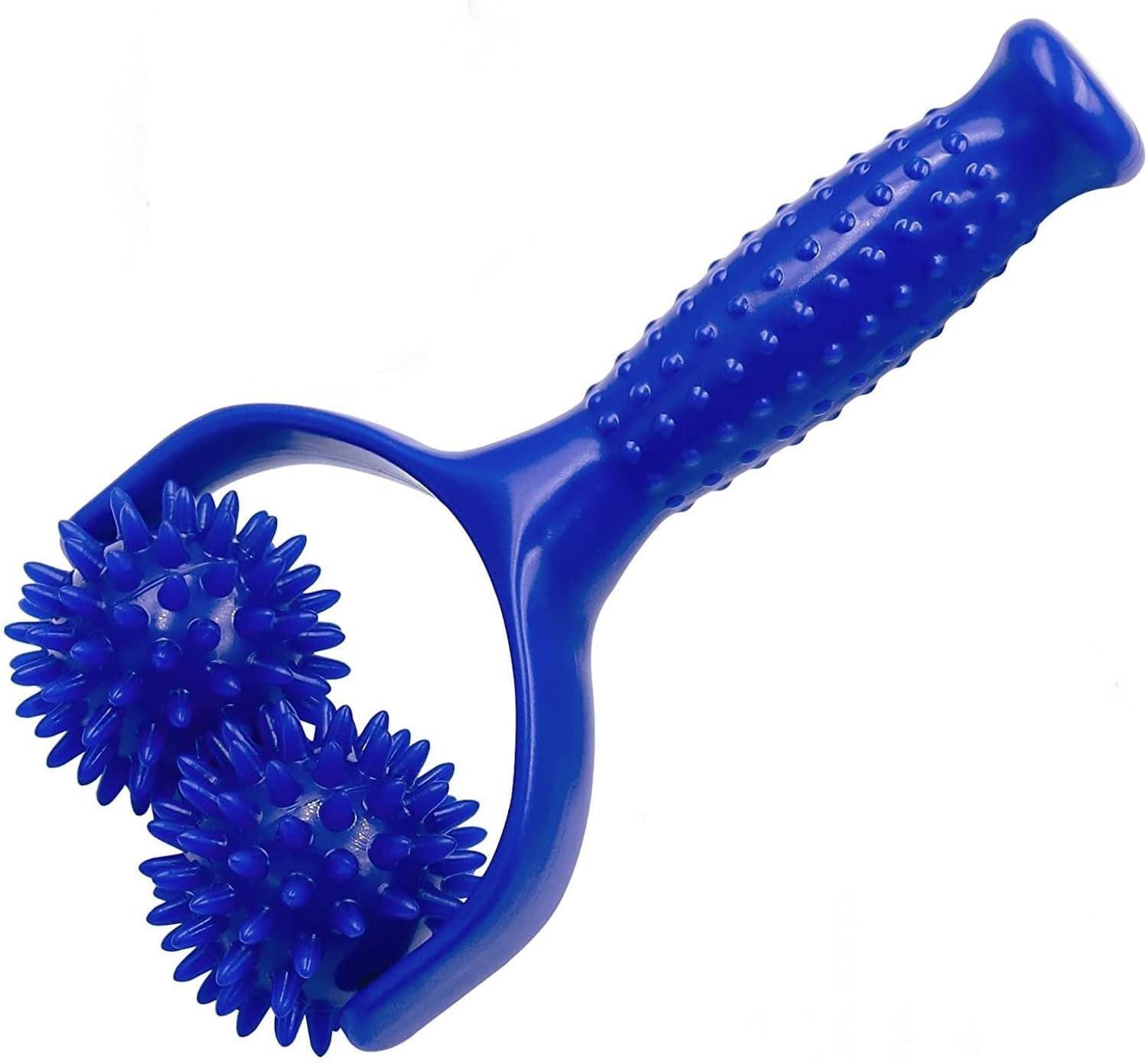 Ultimate Blue Bone Massage Roller with Handle - Interchangeable Fascia ...