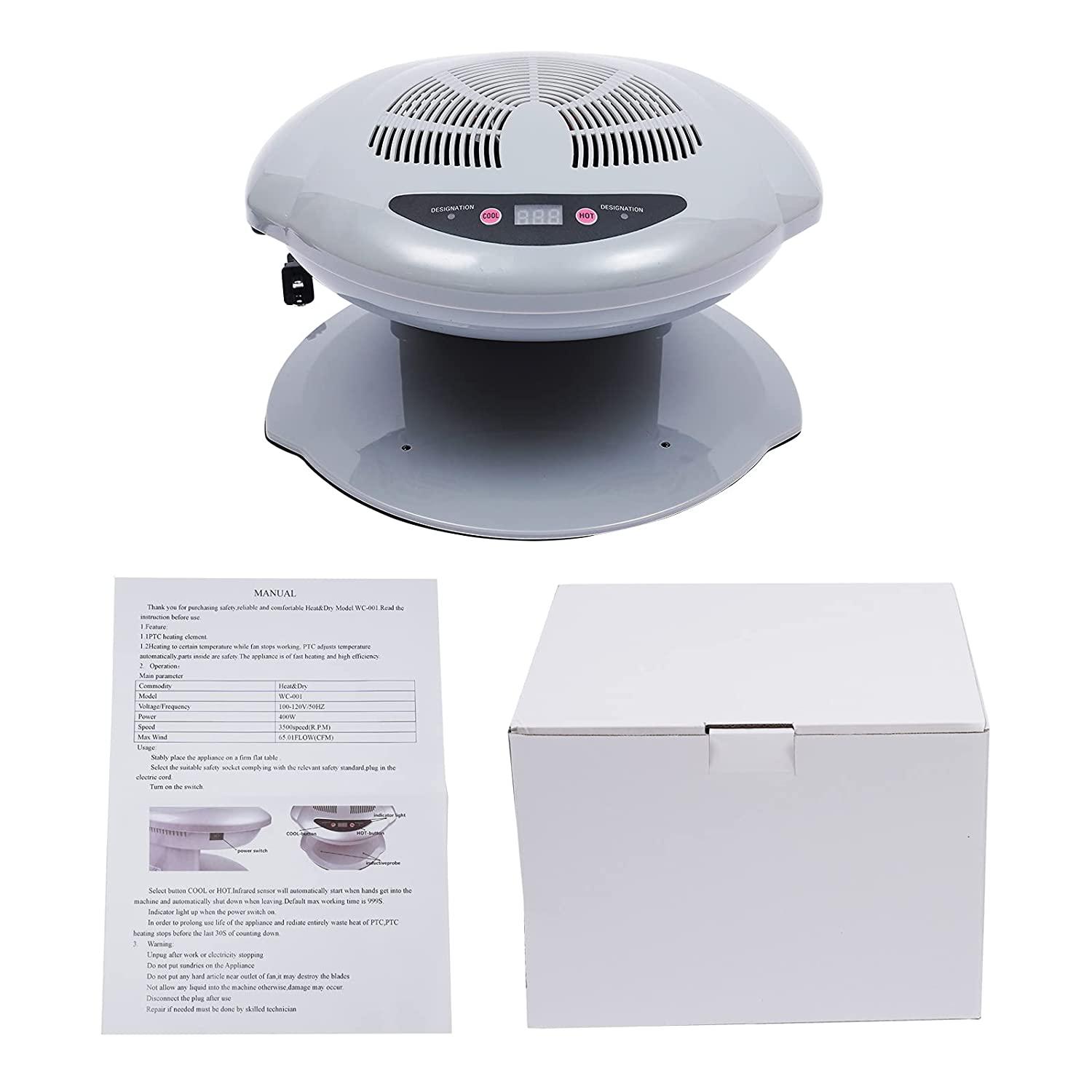400W Professional Nail Dryer with Auto Induction Sensor | Warm & Cool ...