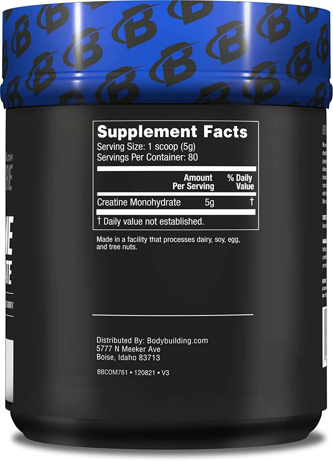 Bodybuilding.com Signature Creatine Monohydrate Powder - 400g - Muscle ...
