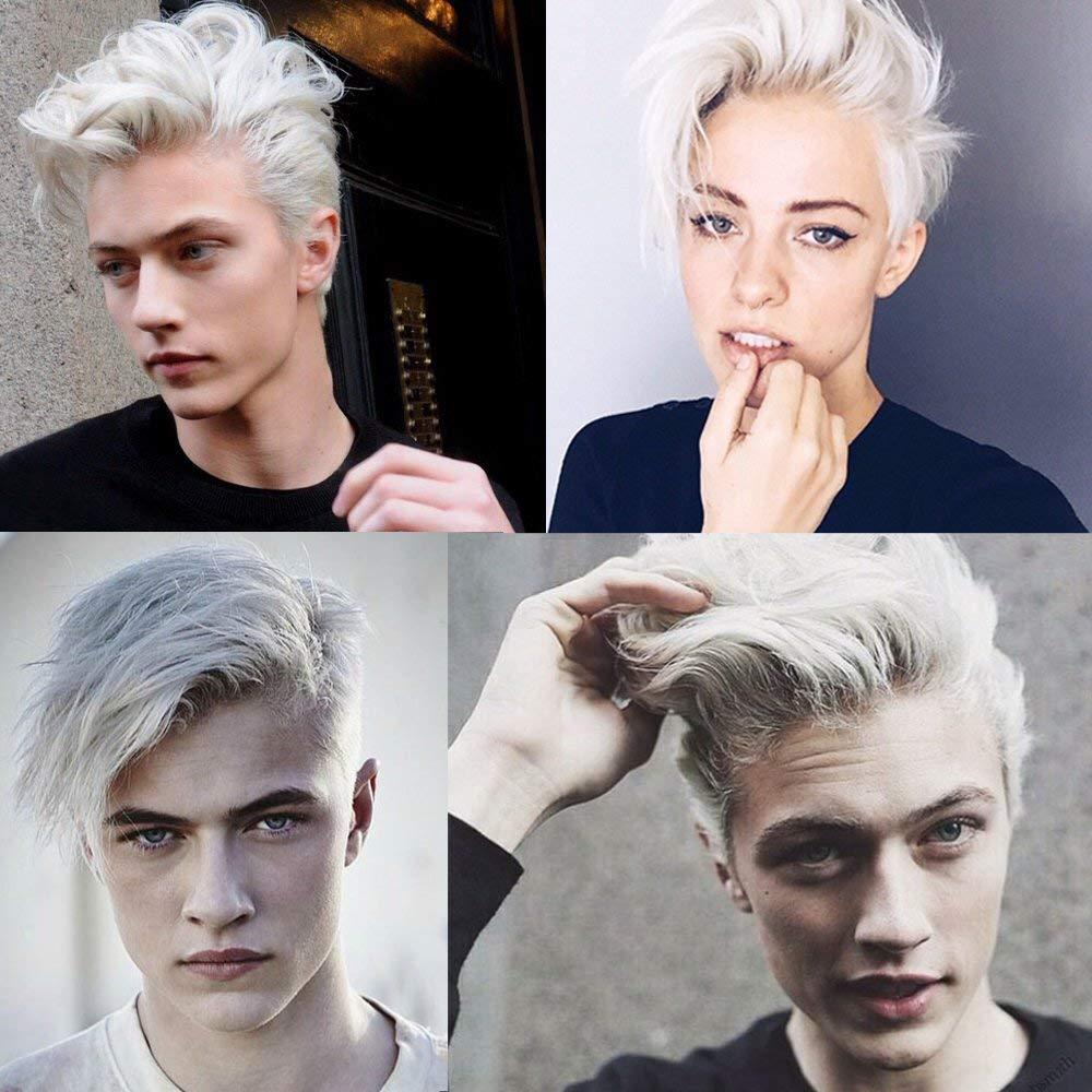 Temporary White Hair Color Wax for Instant Hairstyle Change - Ideal for ...