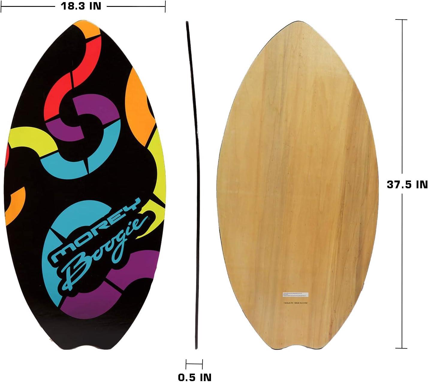 Morey 37.5 Wood Skimboard with Grip Pad - Ideal for Kids and Adults ...