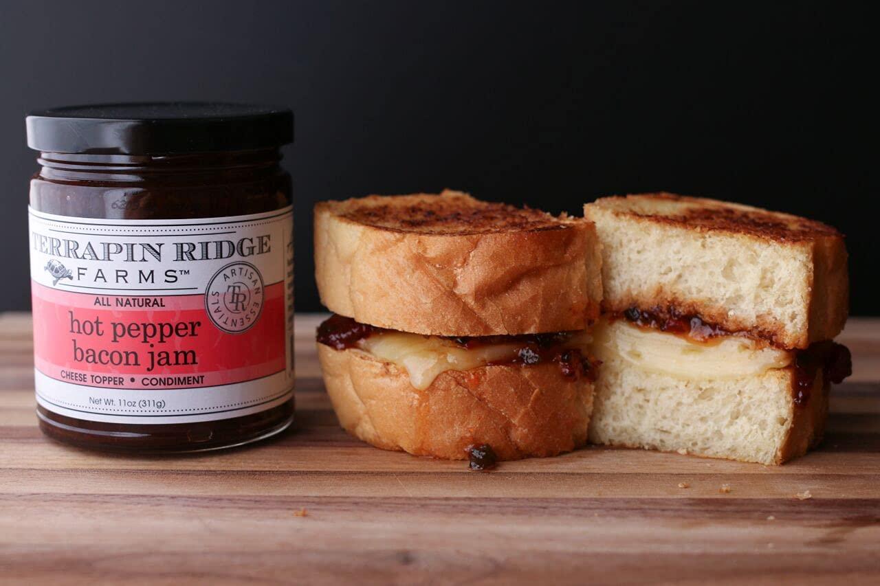 Terrapin Ridge Farms Hot Pepper Bacon Jam - Gourmet Spread for Meat ...