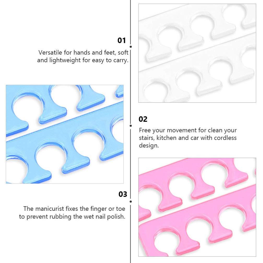 Lurrose Silicone Toe Spreader & Finger Separator - 3-Piece Nail Art ...