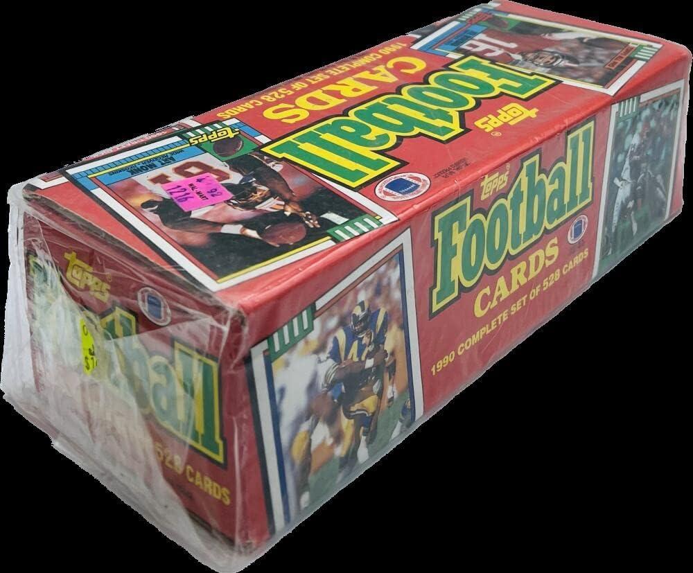 1990 Topps NFL Football Factory Sealed Complete 528 Card Set - Limited ...